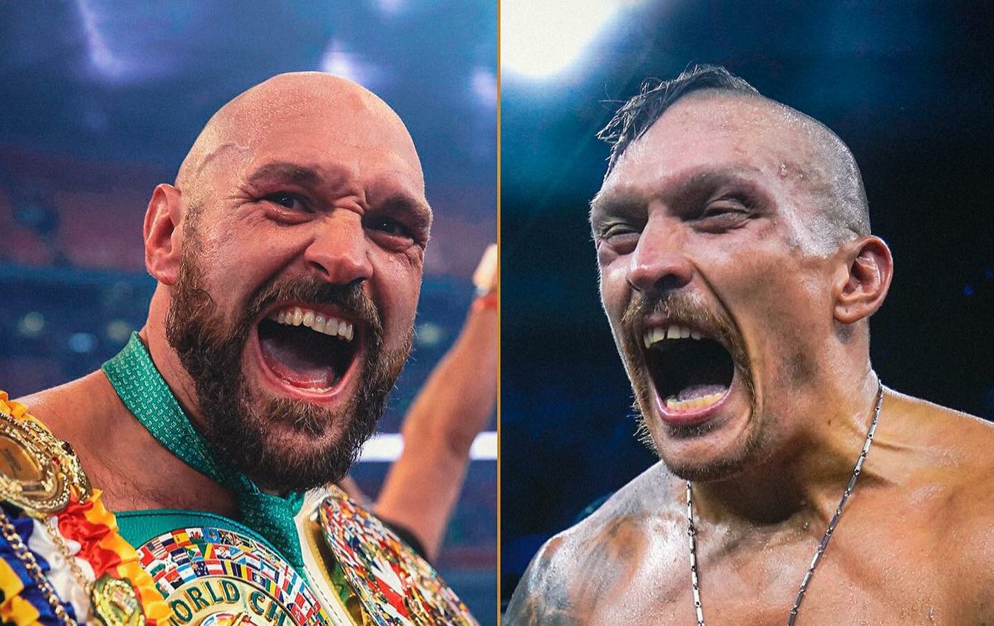 Tyson Fury en Oleksandr Usyk boksen in titanenstrijd om alle gordels ...
