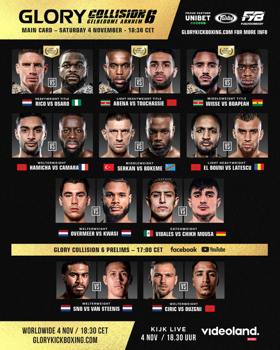 'S werelds beste kickboksers zijn klaar voor Glory Collision 6 - DAY1 Lifestyle